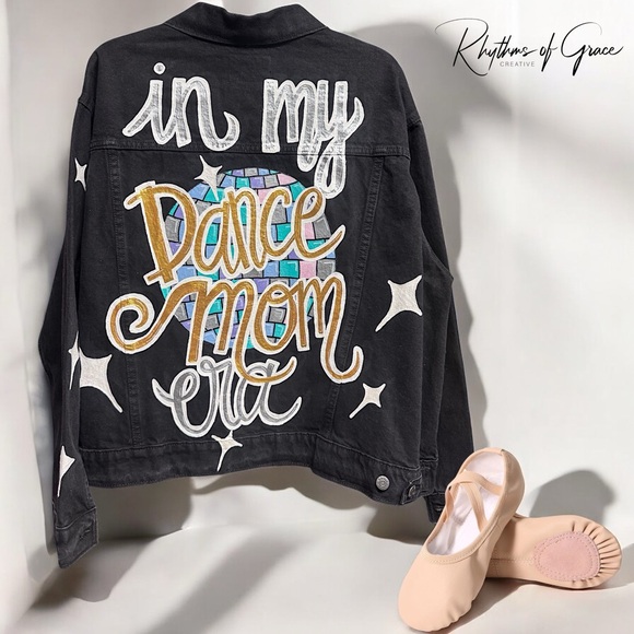 Jackets & Coats | Hand Painted Jean Jacket In My Dance Mom Era Ladies ...